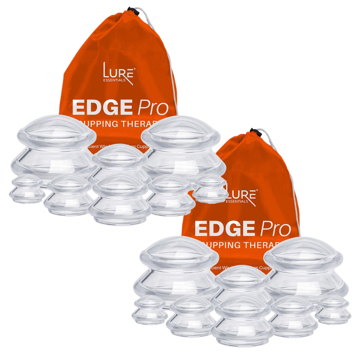 EDGE™ Pro Cupping Set Clear, 8 Cups - Lure Essentials