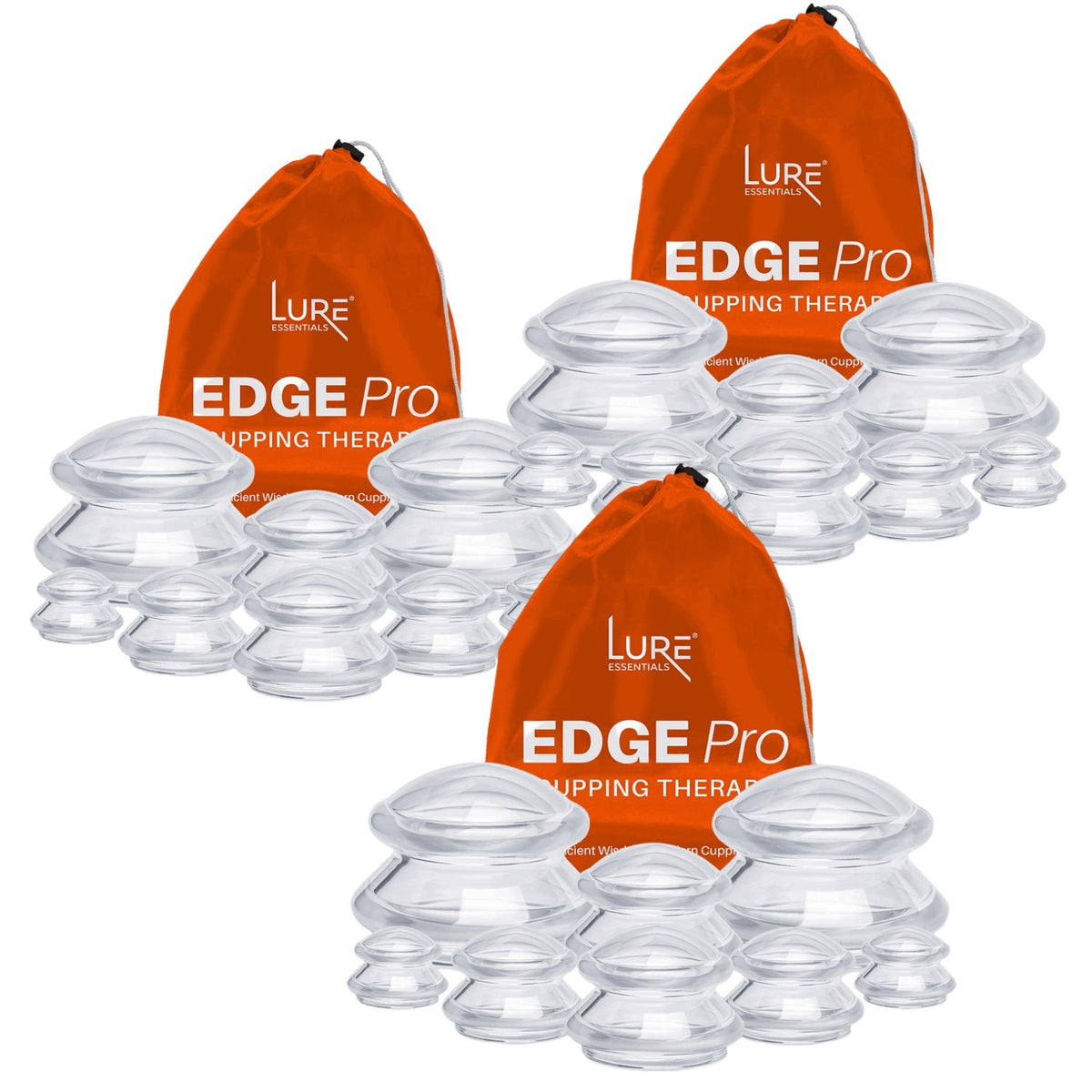 EDGE™ Pro Cupping Set Clear, 8 Cups - Lure Essentials