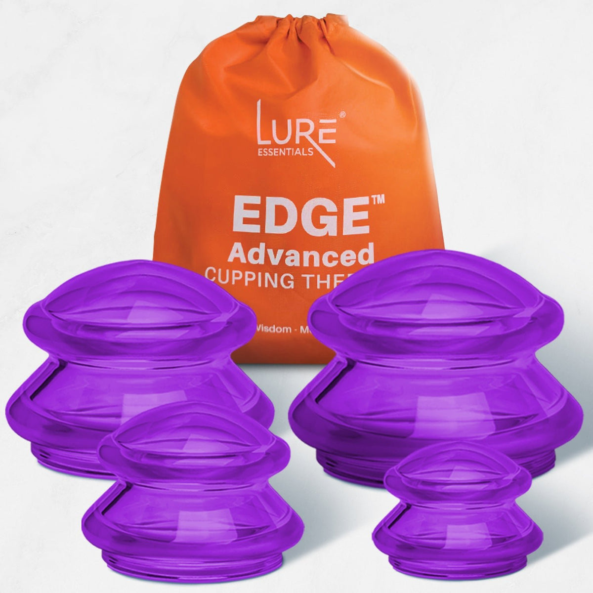 EDGE Cupping Therapy Set - Blue: Choose 2, 4 or 6 cups – Lure Essentials