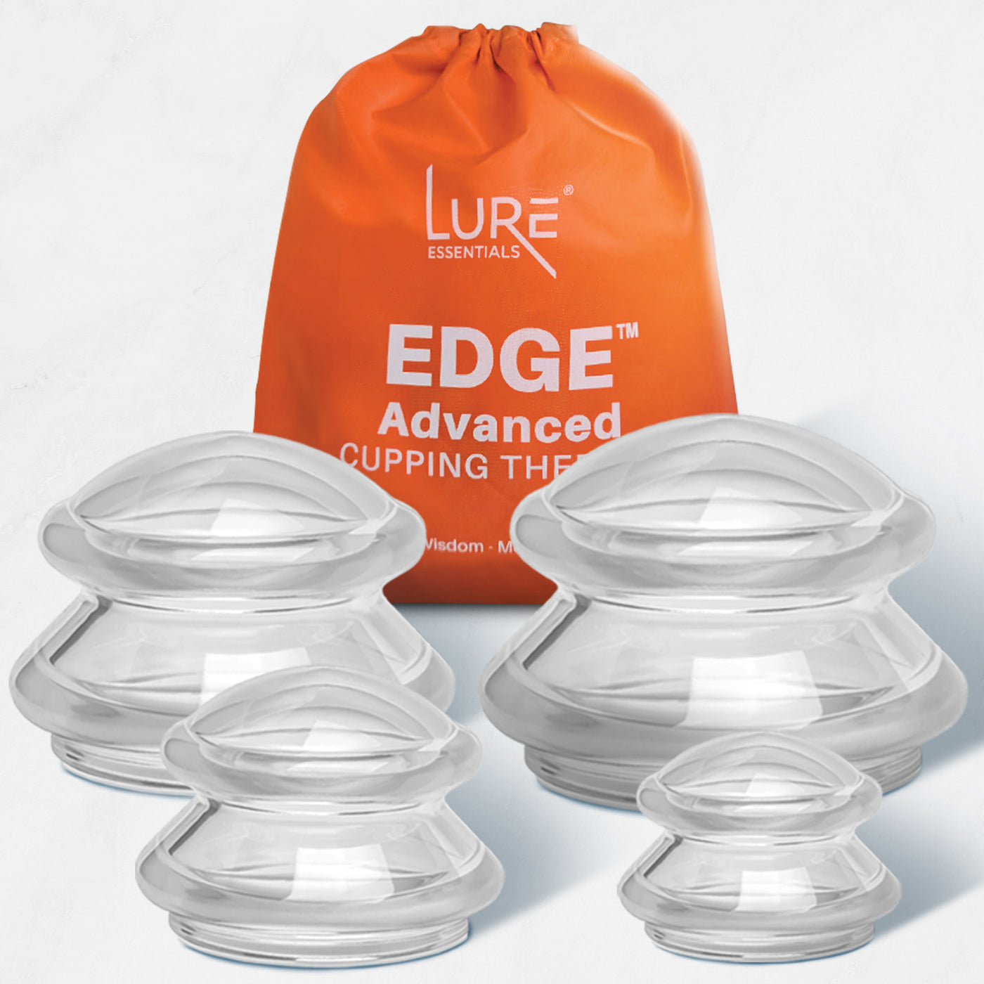 EDGE Cupping Therapy Set - Blue: Choose 2, 4 or 6 cups – Lure Essentials