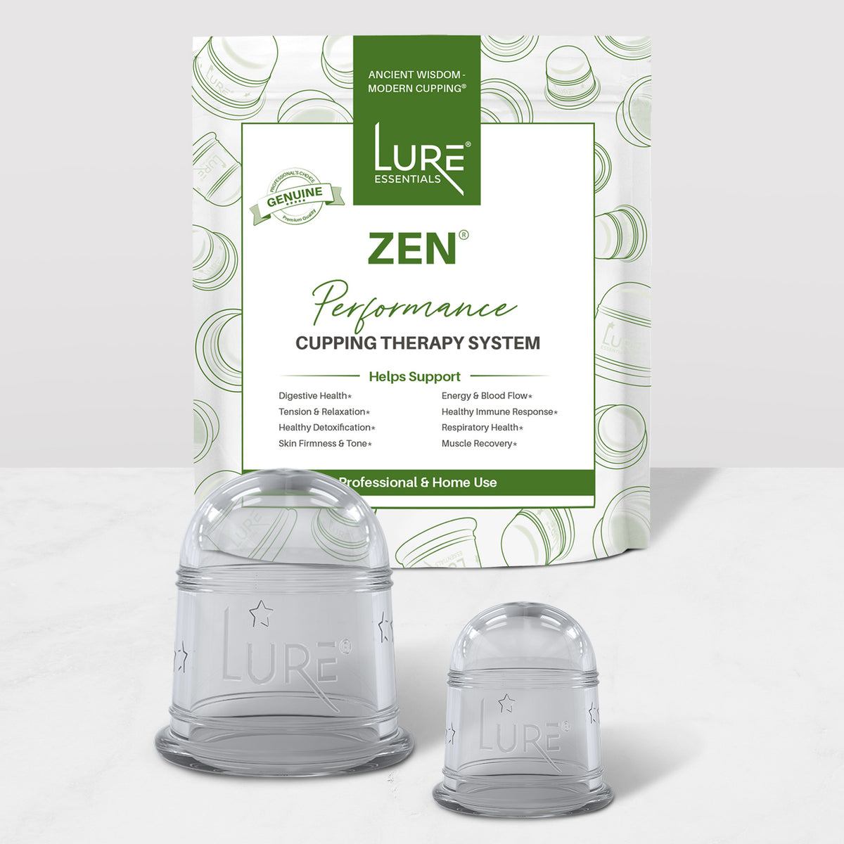ZEN Body Cupping Set 1 Small 1 Large Cups – Lure Essentials